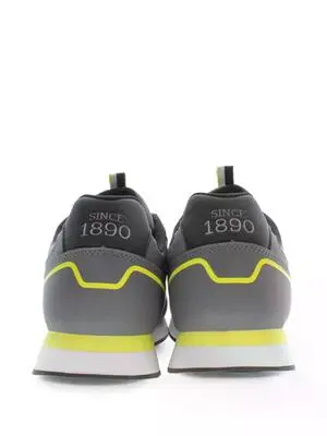 U.s. Polo Assn. Logo-print Panelled Sneakers - Grey