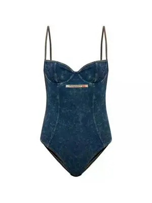 DIESEL® Bodie Acid-wash Sweetheart Neck Top