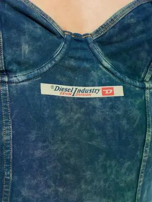 DIESEL® Bodie Acid-wash Sweetheart Neck Top