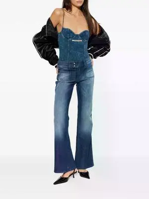 DIESEL® Bodie Acid-wash Sweetheart Neck Top