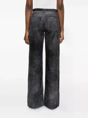 Marie Adam-Leenaerdt Washed-effect Velvet Jeans