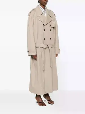 Marie Adam-Leenaerdt Double-breasted Belted Trench Coat