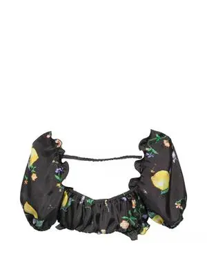 Moschino Floral Print Crop Top