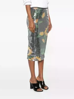 Moschino Sequin Embellished Midi Skirt