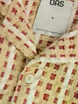OAS Company Lano Cuba Check-pattern Seersucker Shirt