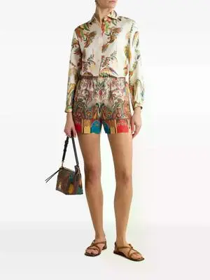Etro Silk Paisley Mini Short