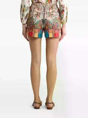 Etro Silk Paisley Mini Short