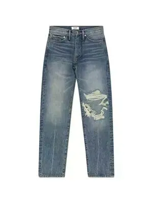 Rhude Distressed Whiskering-effect Jeans