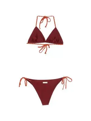 FROM BIKINI Bali Bikini Burgundy Triangle Top