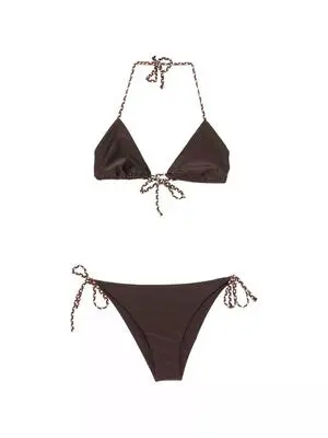 FROM BIKINI Bali Bikini Chocolate Triangle Top - Brown