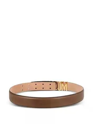 Moschino Lettering Leather Belt