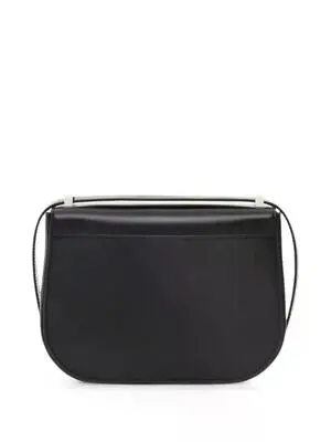 FERRAGAMO Double Gancini North-south Crossbody Bag - Black