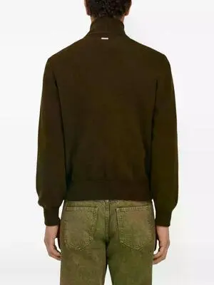 FERRAGAMO Suede And Knit Bomber Jacket
