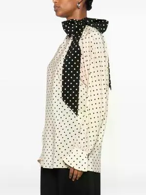 Valentino Garavani Polka-dot Pussy-bow Blouse