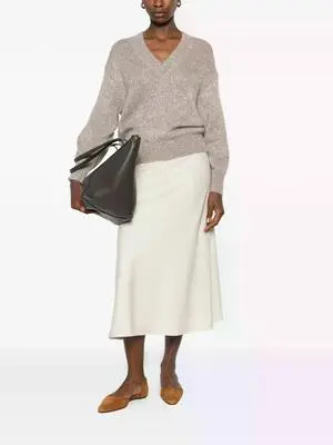 Brunello Cucinelli A-line Midi Skirt