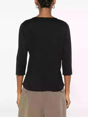SHIRT C ZERO Three-quarter Sleeve T-shirt - Black
