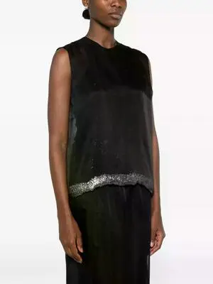 JULIE KEGELS Sequin Embellished Sleeveless Top
