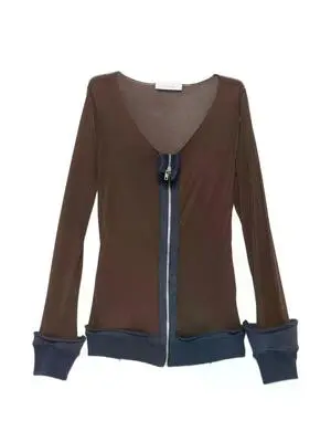 JULIE KEGELS Jean Zip-up Long-sleeve Top