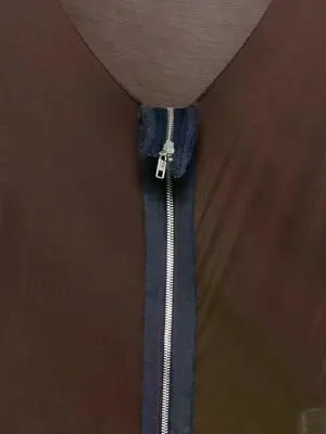 JULIE KEGELS Jean Zip-up Long-sleeve Top