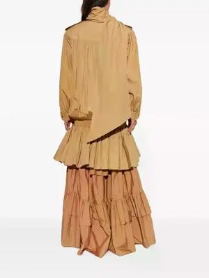 Chloé Ruffled High-neck Coat