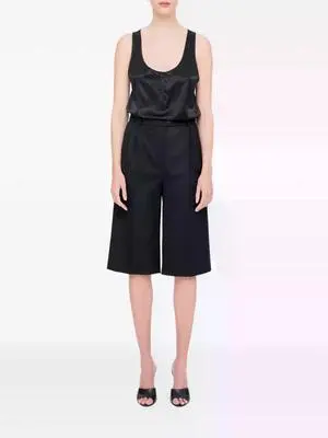 MEDEEA Pleated High-waisted Shorts