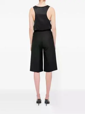 MEDEEA Racerback Top With Button Placket