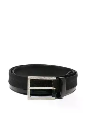 Gianfranco Ferre Logo-engraved Buckle Belt - Black