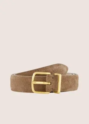 Vince Kaia 25mm Suede Belt - Carmello