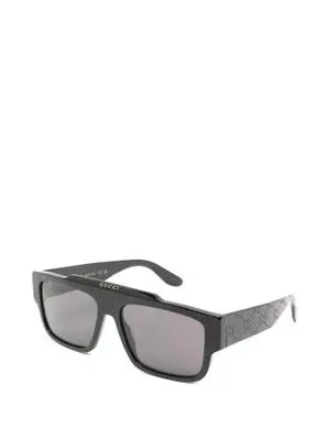 Gucci Gg Monogram Rectangle Sunglasses