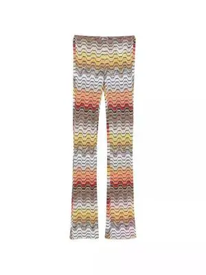 Missoni Zigzag Knit Trousers - Yellow