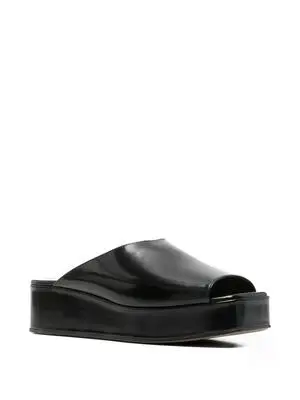 THE ROW Emi Flatform Mules - Black