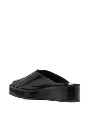 THE ROW Emi Flatform Mules - Black