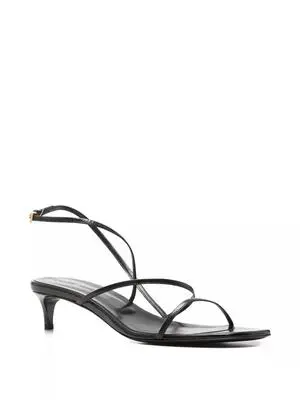 Khaite Loop Heeled Sandals - Black