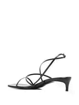 Khaite Loop Heeled Sandals - Black