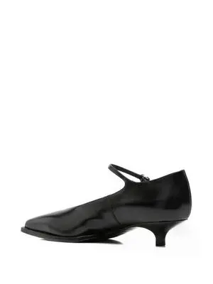 Miu Miu Leather Buckle-fastening Ankle Strap Pumps