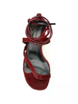 Khaite Aimee Tie-fastening Sandals - Red