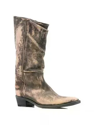 Khaite Clive Pointed-toe Boots - Neutrals