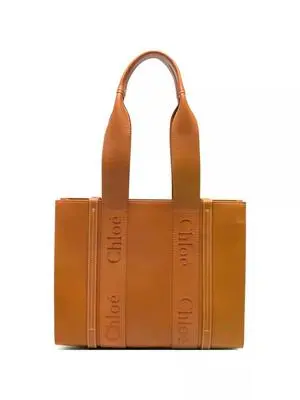 Chloé Medium Woody Leather Tote Bag