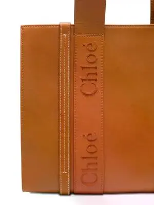 Chloé Medium Woody Leather Tote Bag