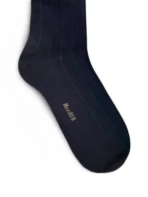 MOORER Ribbed Striped Socks