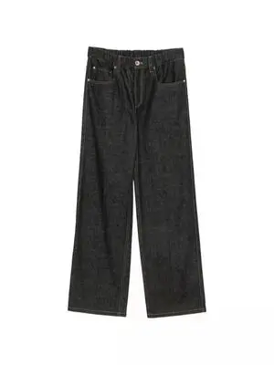 Brunello Cucinelli Contrast Stitch Jeans - Black