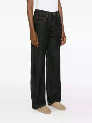 Brunello Cucinelli Contrast Stitch Jeans - Black