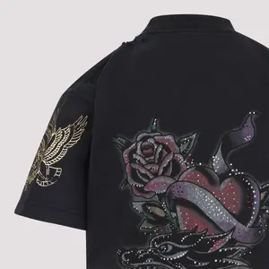 Balenciaga Rose Printed Short-sleeved T-shirt