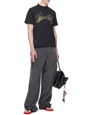 Balenciaga Rose Printed Short-sleeved T-shirt