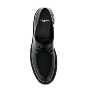 Saint Laurent Almond Toe Lace-up Shoes