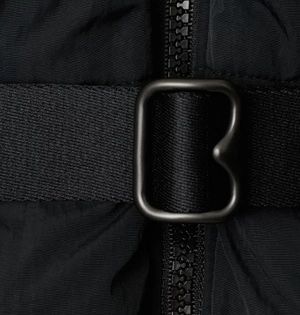 Burberry Funnel Neck Zip-up Puffer Coat With Drawcord Waist And Hood