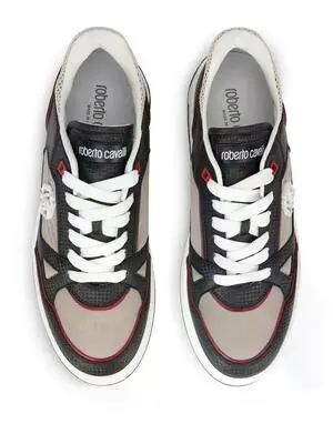 Roberto Cavalli Panelled Lace-up Sneakers