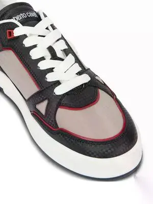 Roberto Cavalli Panelled Lace-up Sneakers