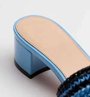 Dior Woven Heeled Slides