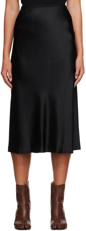 MAISON MARGIELA Satin Midi Skirt